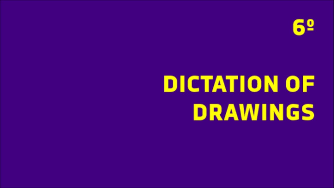 English 6° - Dictation of drawings - YouTube