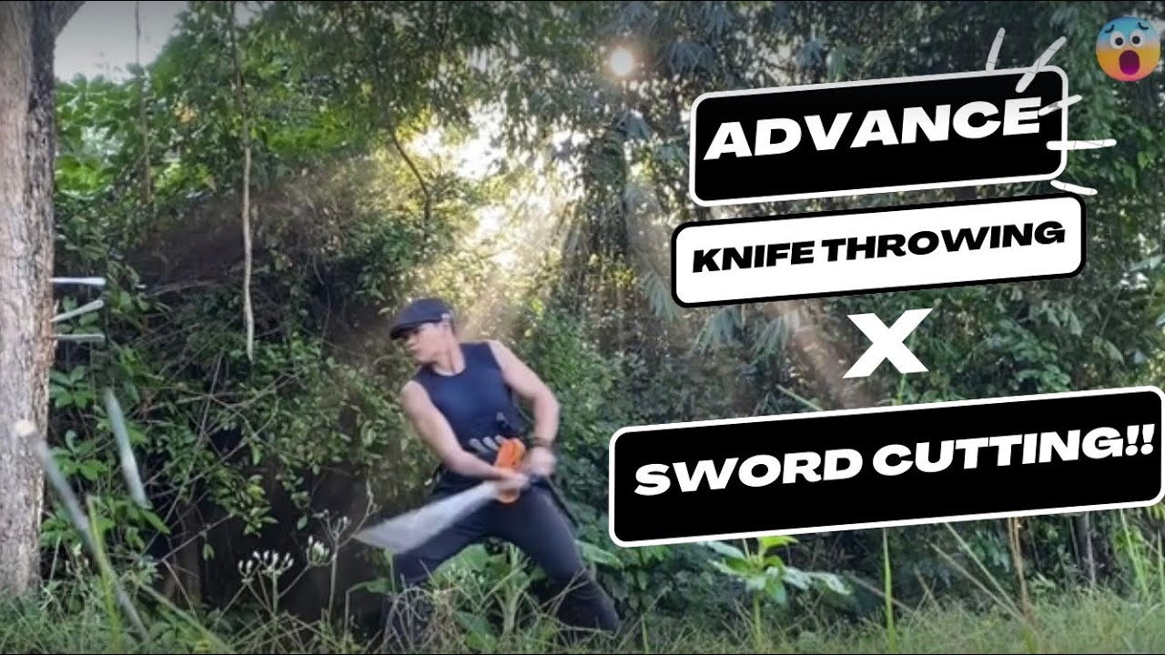 Advance technique!! Knife throwing & Sword Cutting ⚔️ - YouTube