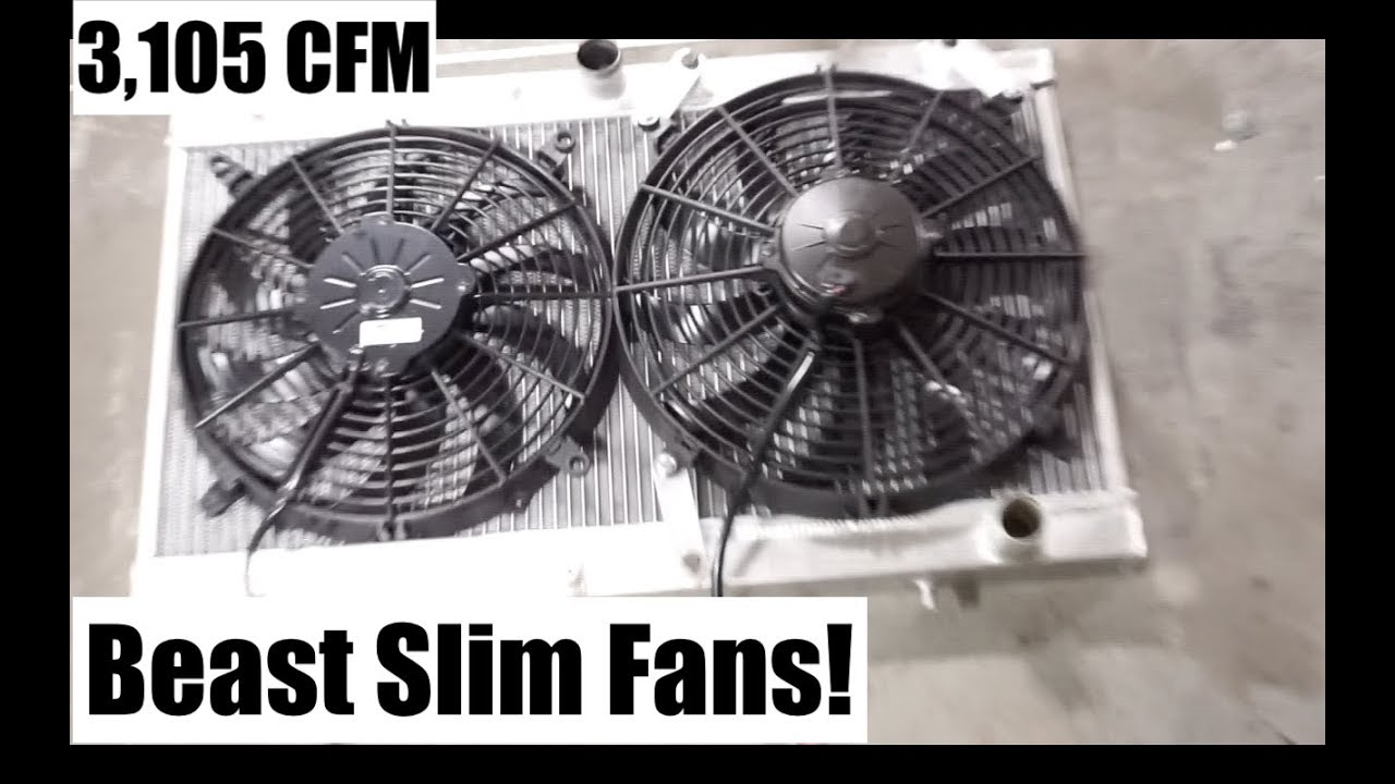 Best Aftermarket Slim Fans?? SPAL Slim Fans!! - YouTube