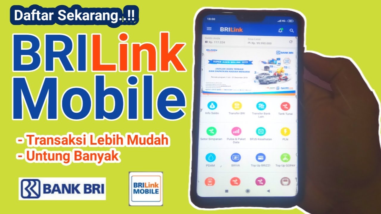 SEGERA Daftar BRILink Mobile...!!! Lebih Mudah BerTransaksi & Untung ...