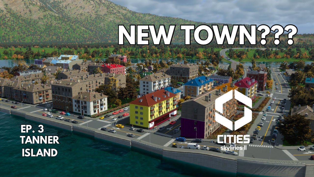 BEAUTIFUL European Tourist Town - Cities Skylines 2 Tanner Island 3 ...