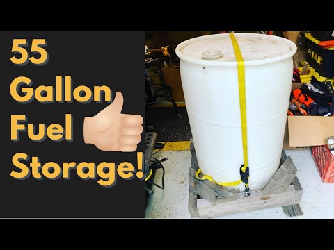 55 Gallon Fuel Barrel Storage! Part 3 - YouTube