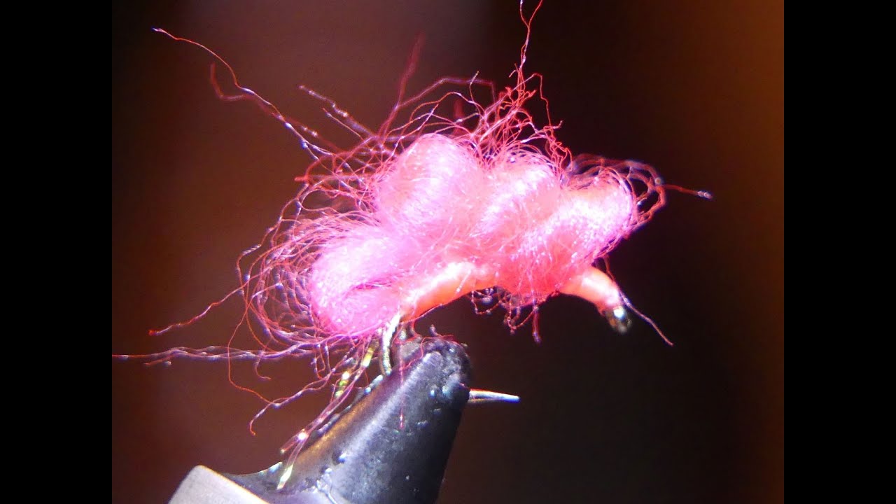 Salmon Egg Cluster Fly (Pink Sucker Spawn) Material Comparison - YouTube