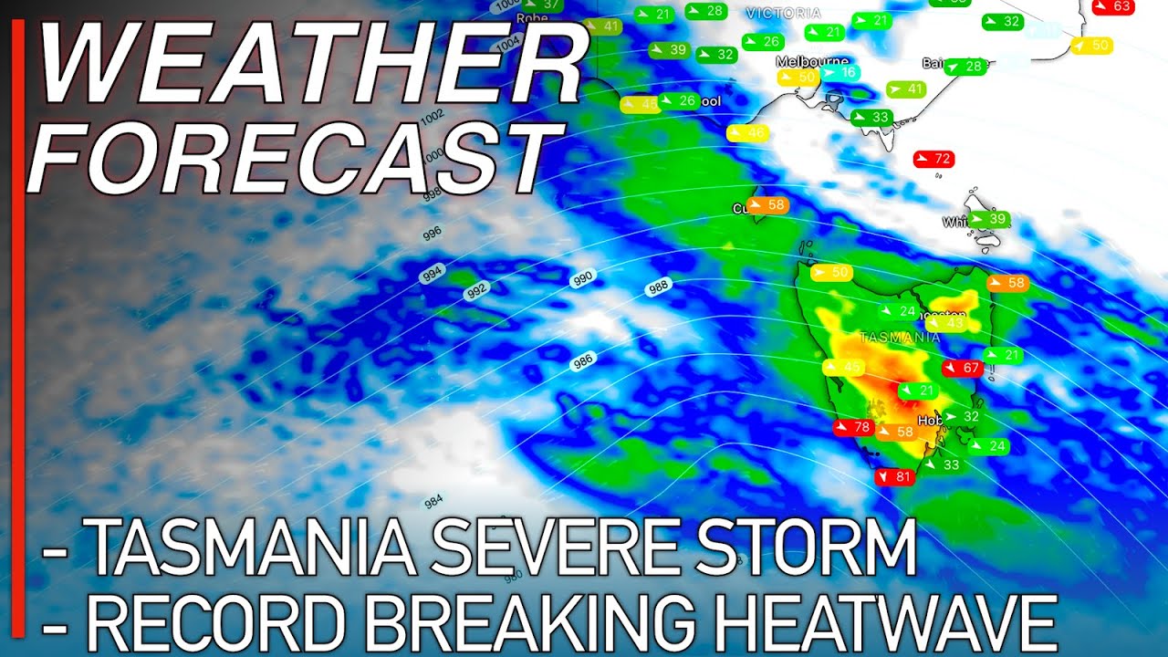 Severe Weather and Storms Forecast to Slam Tasmania, Heavy Rain ...