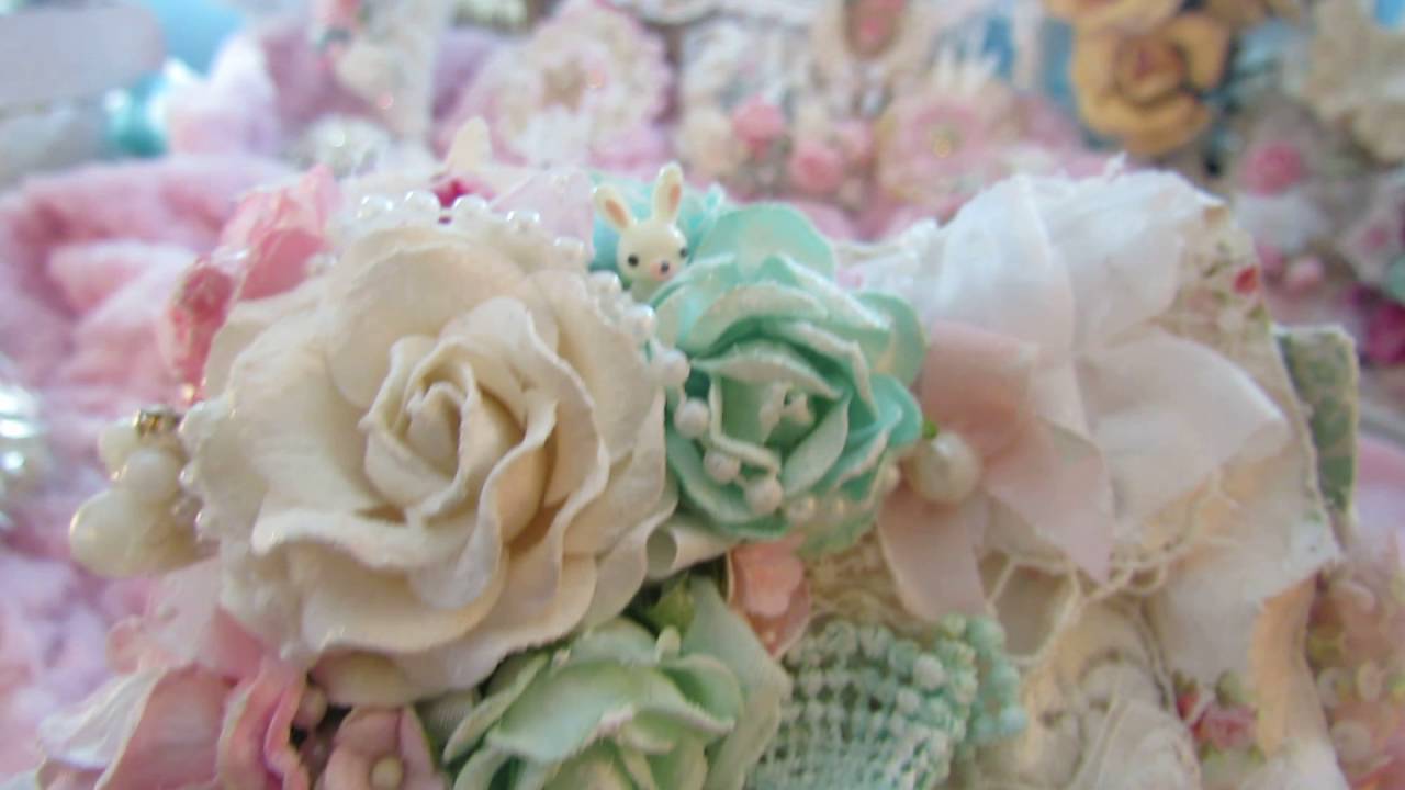 Sweet Mini Pouch & Mini Tussie Mussie, Shabby Chic Card & Beautiful ...