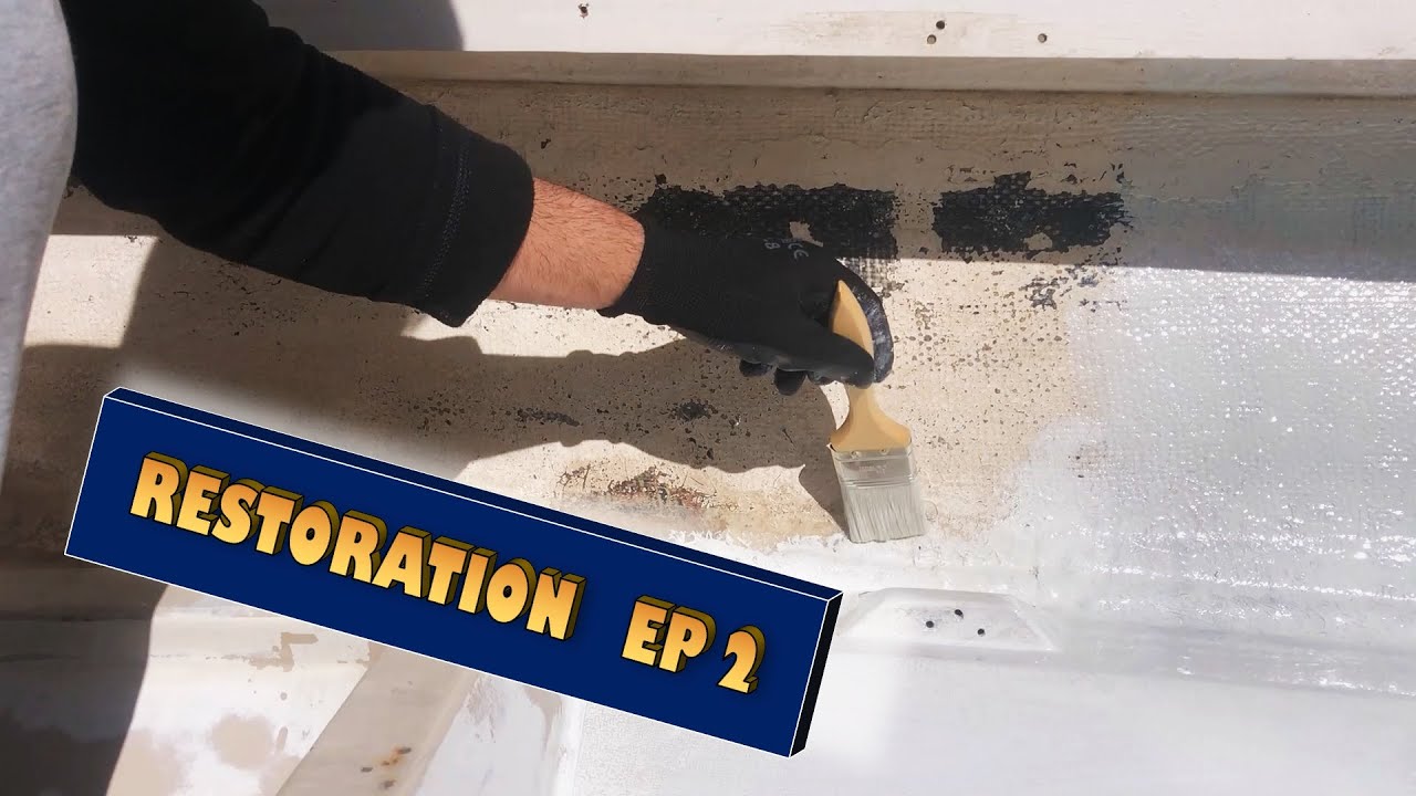 Restoring a Fiberglass Motor Boat - EP2: more body work and painting ...