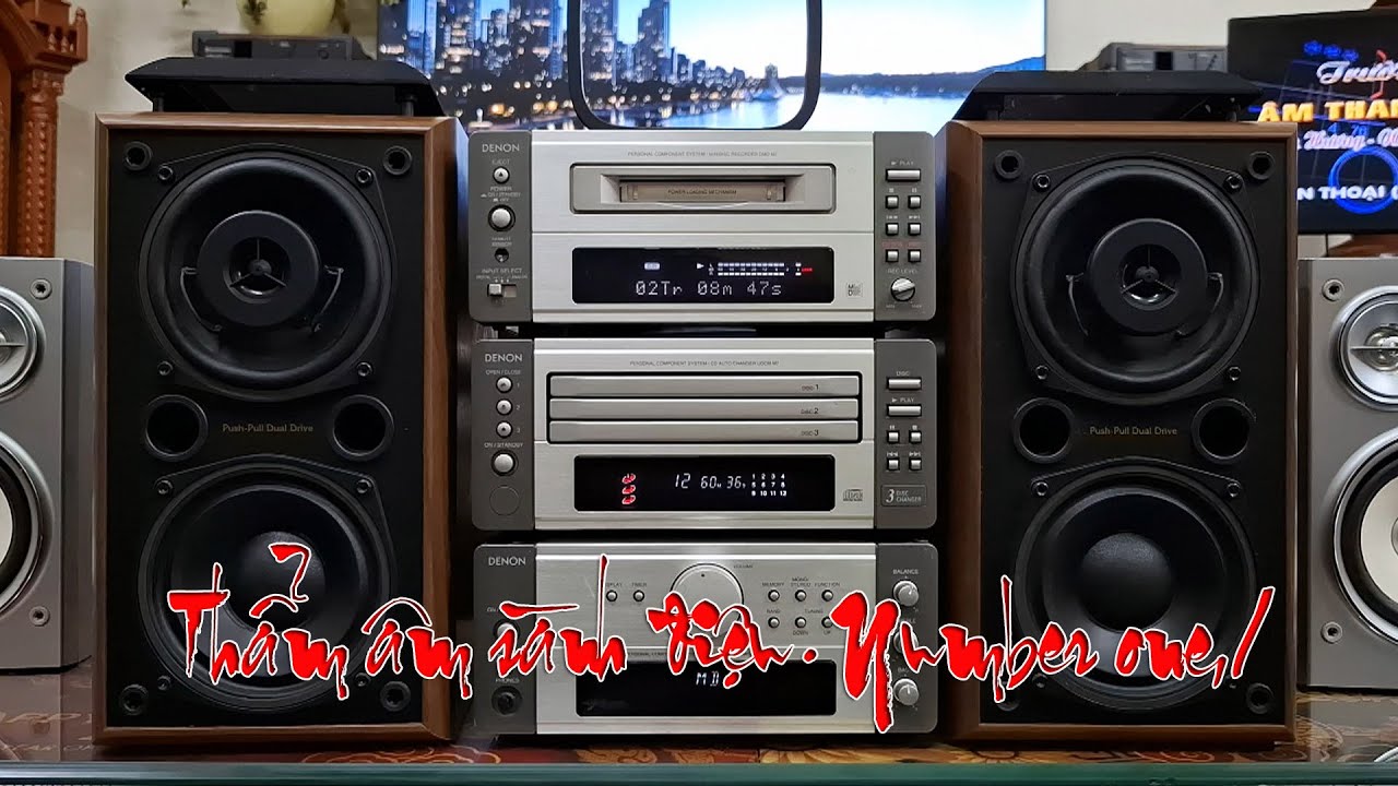 (Đã Bán)Dàn trung thớt dời, nguồn dời (vip) DENON DMD-M7. cs lớn. loa ...
