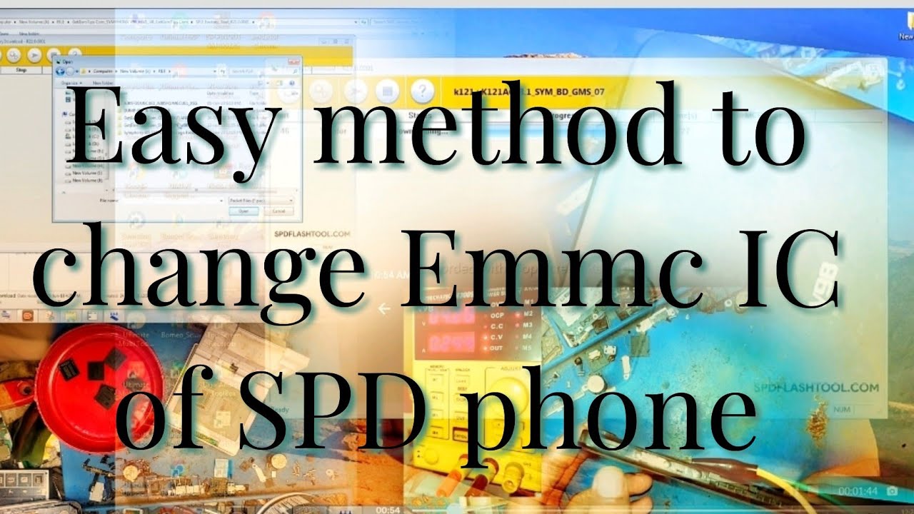 Symphony V98 Emmc IC Replacement Full Process/Easy method to change ...