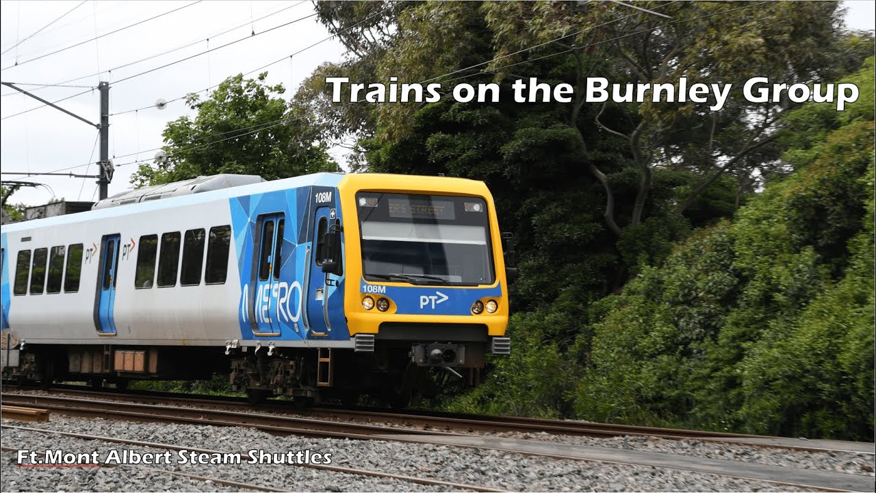 Trains on the Burnley Group | ft.Mont Albert Shuttles - YouTube