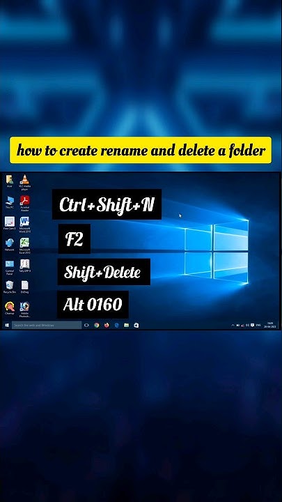 how to create rename and delete a folder #shorts #shortsvideo #youtubeshorts #2023 - YouTube