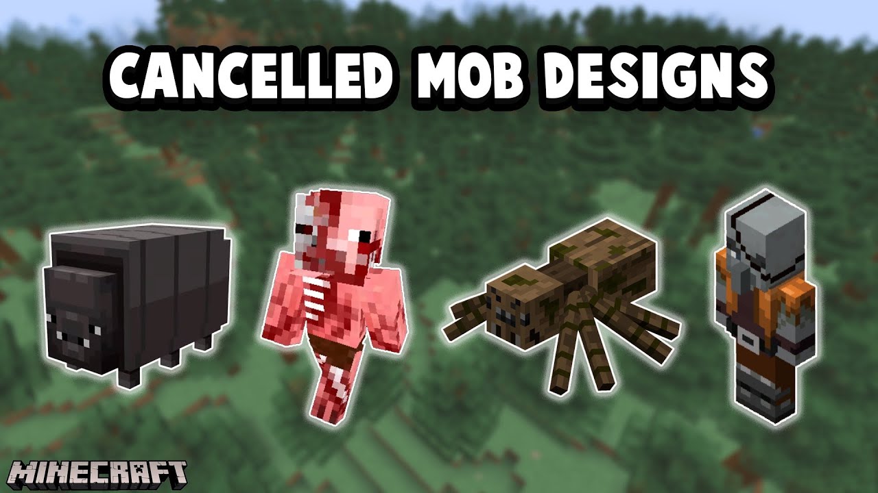 Minecraft Mob Designs That Were CANCELLED - YouTube
