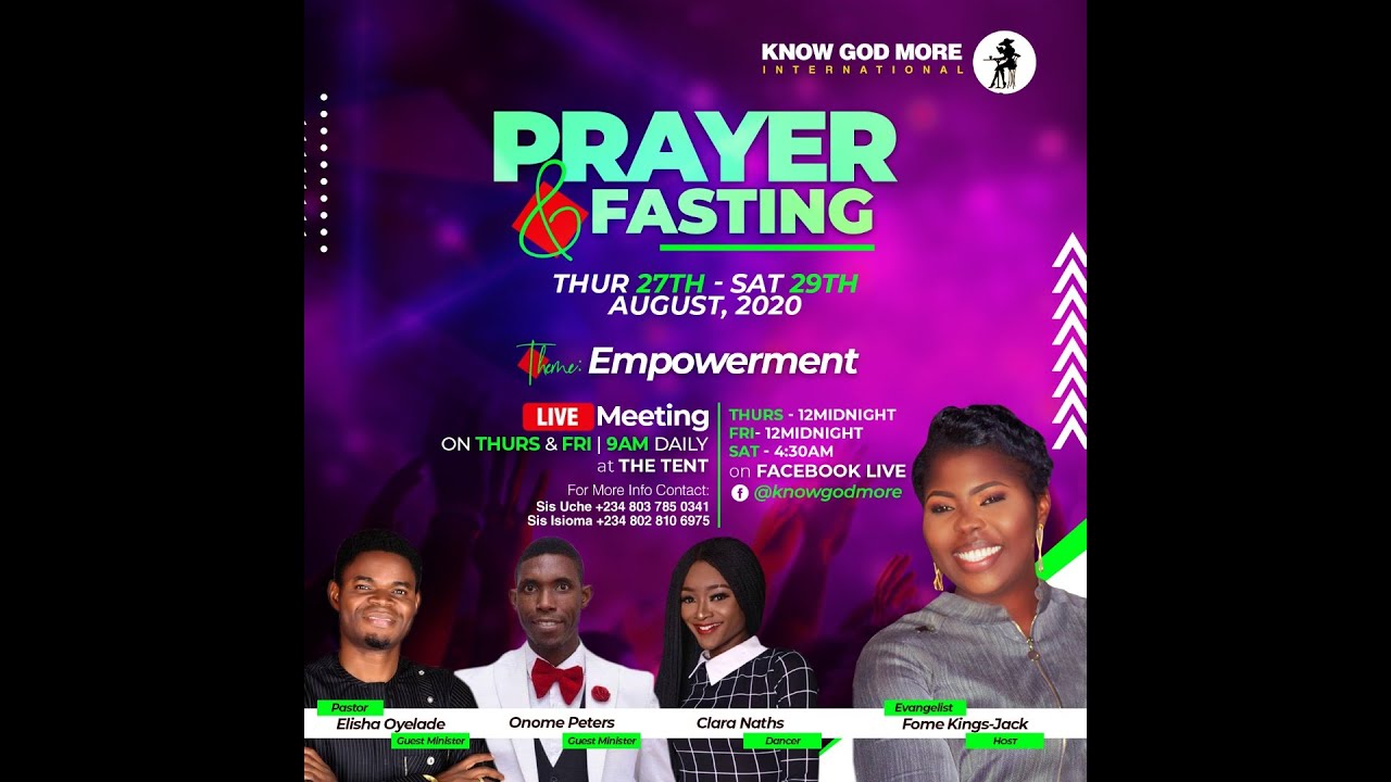 Day One - Fasting and Prayer Conference August 2020 - YouTube