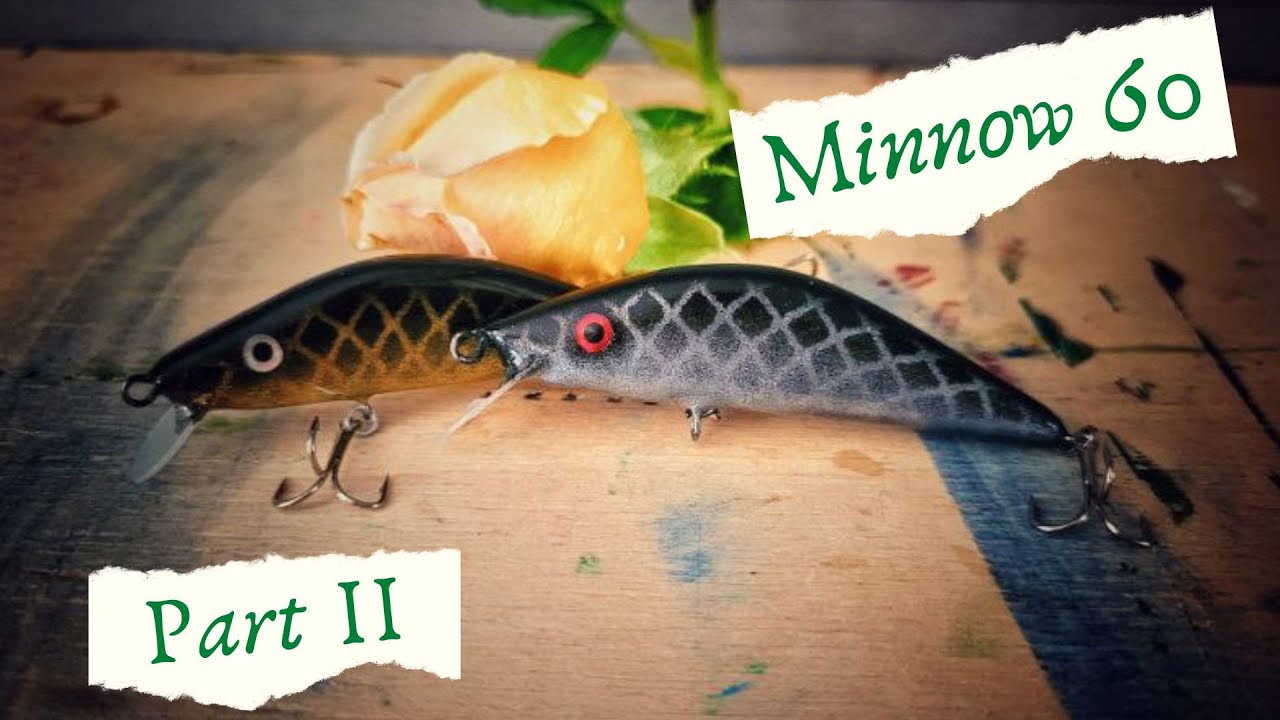 Painting Minnow 60 mm. | DIY painting fishing lure - YouTube