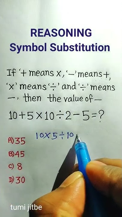 Symbol Substitution Reasoning Trick in Hindi| Reasoning Classes| Coding-Decoding| #shorts - YouTube