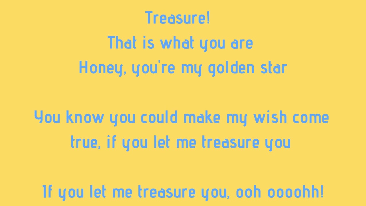 Treasure - Bruno Mars - Lyrics - YouTube Music