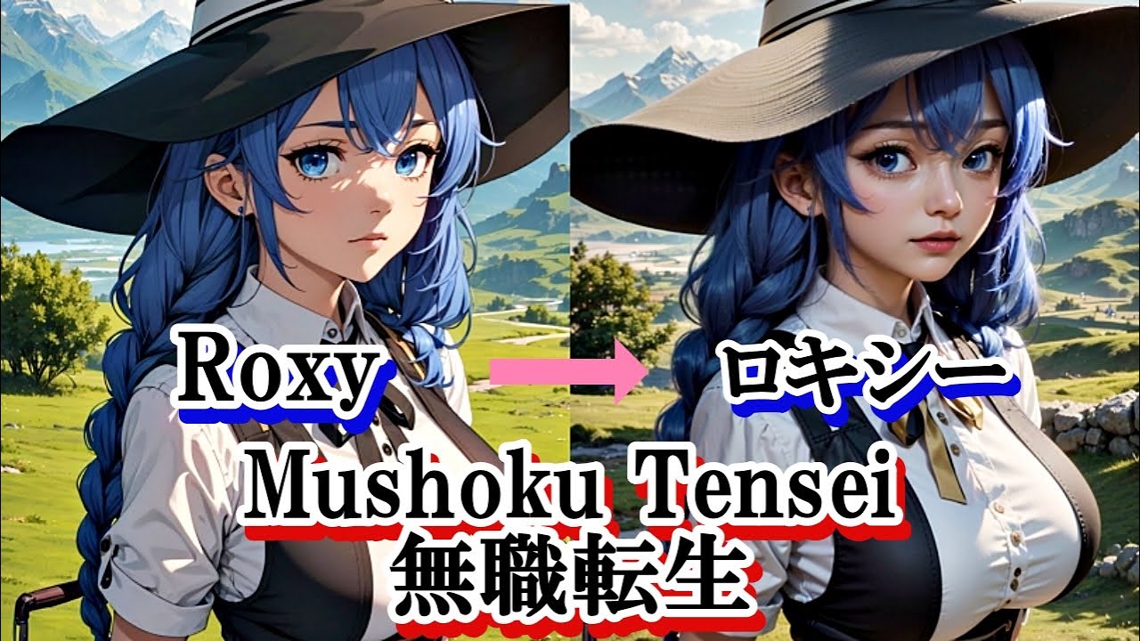 『4K Ai art』 Roxy Migurdia | Mushoku Tensei 【ai lookbook】cute girl - YouTube