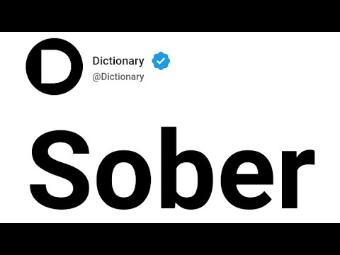 Sober Meaning In English - YouTube