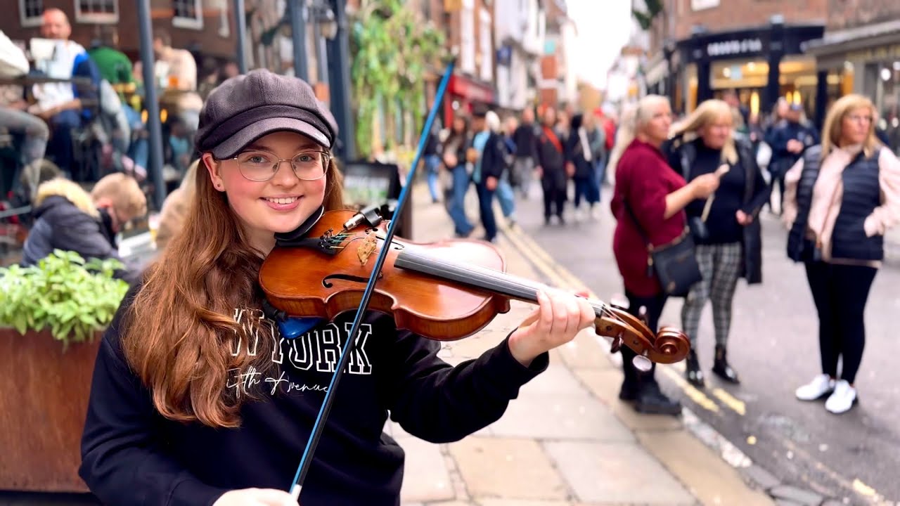 Thriller Michael Jackson Violin Cover by Holly May Violin (Street ...