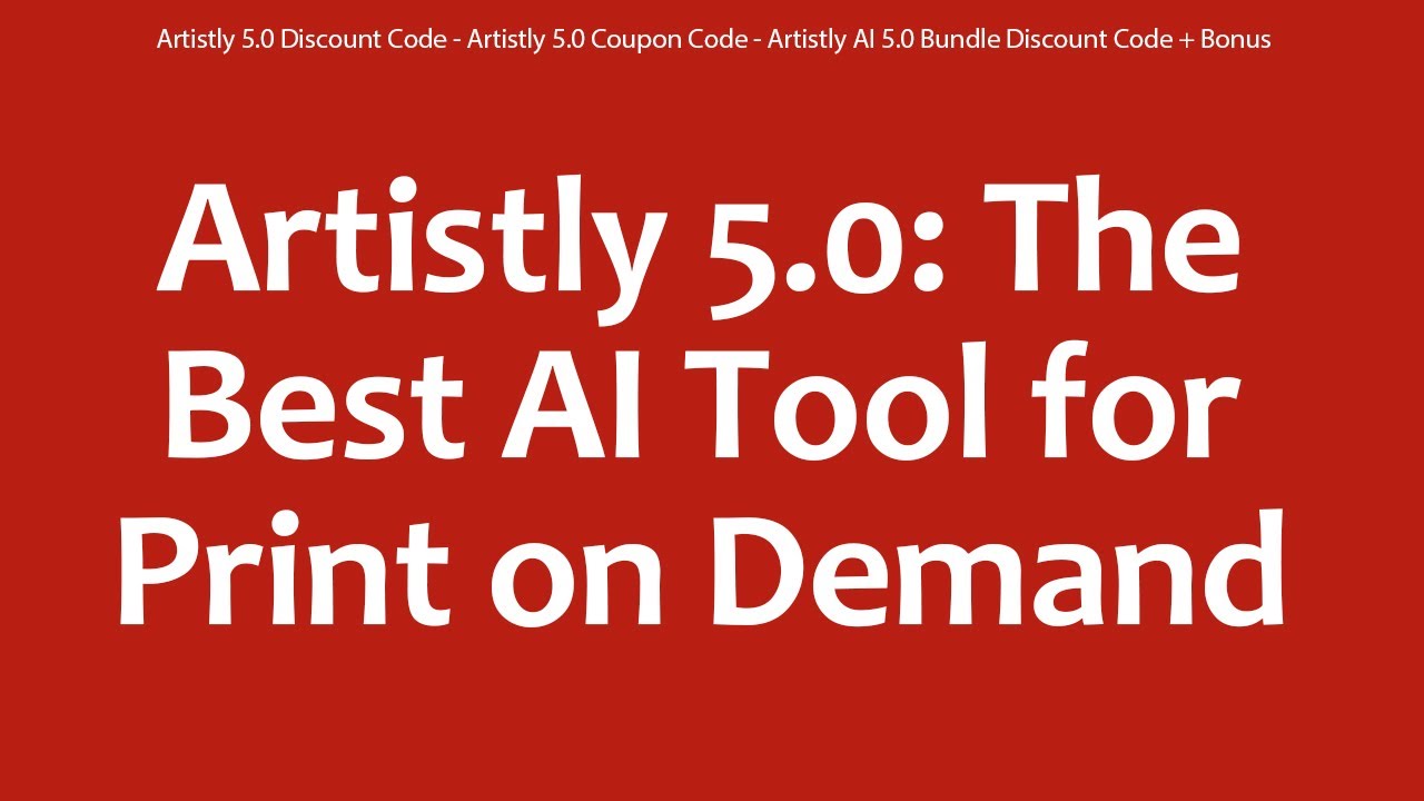 Artistly 5.0 Discount Code - Artistly 5.0 Coupon Code - Artistly AI 5.0 ...
