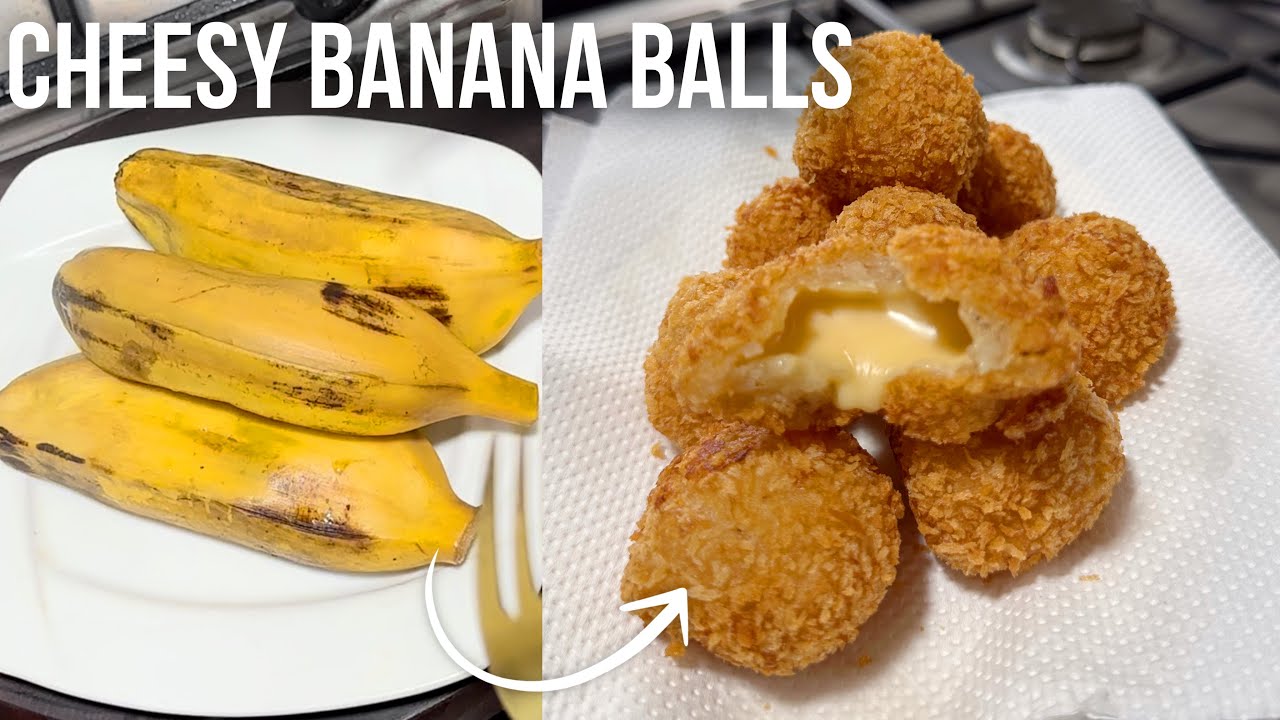 CHEESY BANANA BALLS! | Cheese at Banana | Precy Meteor - YouTube