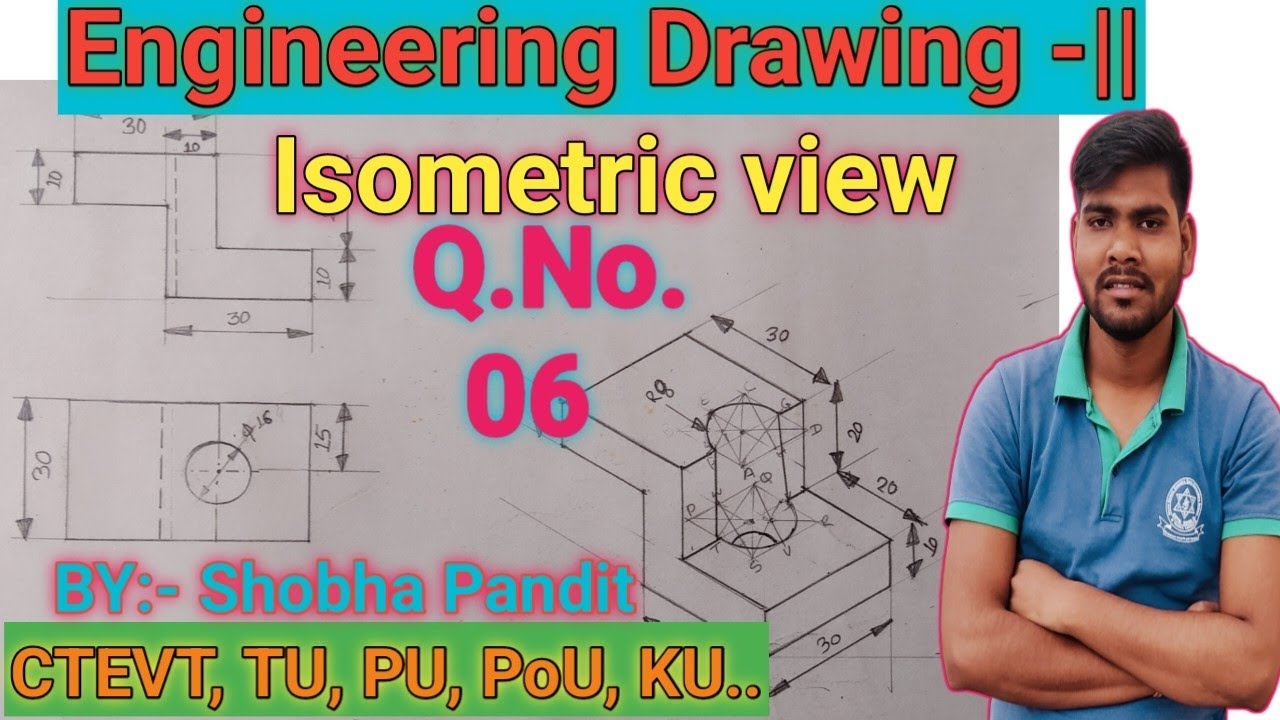 Isometric view| Engineering drawing semester second|CTEVT|TU|PU|PoU|KU ...