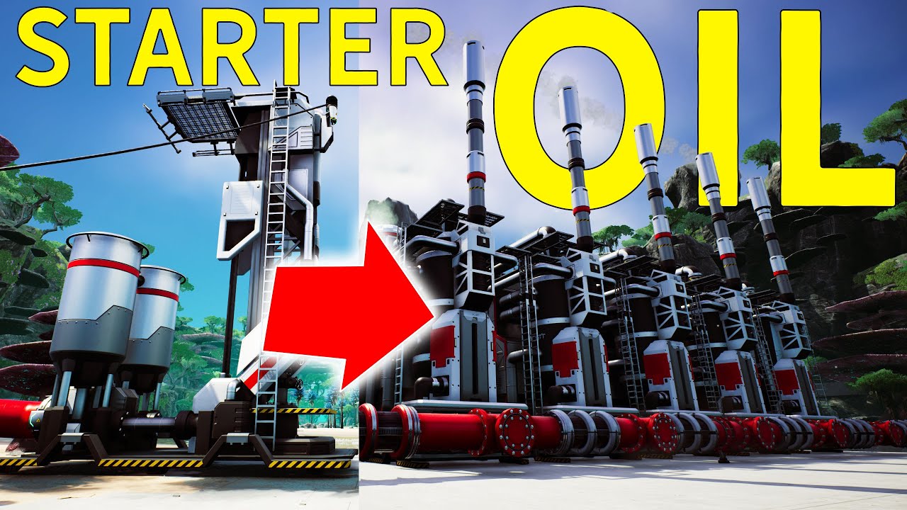 STARTER OIL PRODUCTION - Satisfactory Update 6 - S3E6 - YouTube