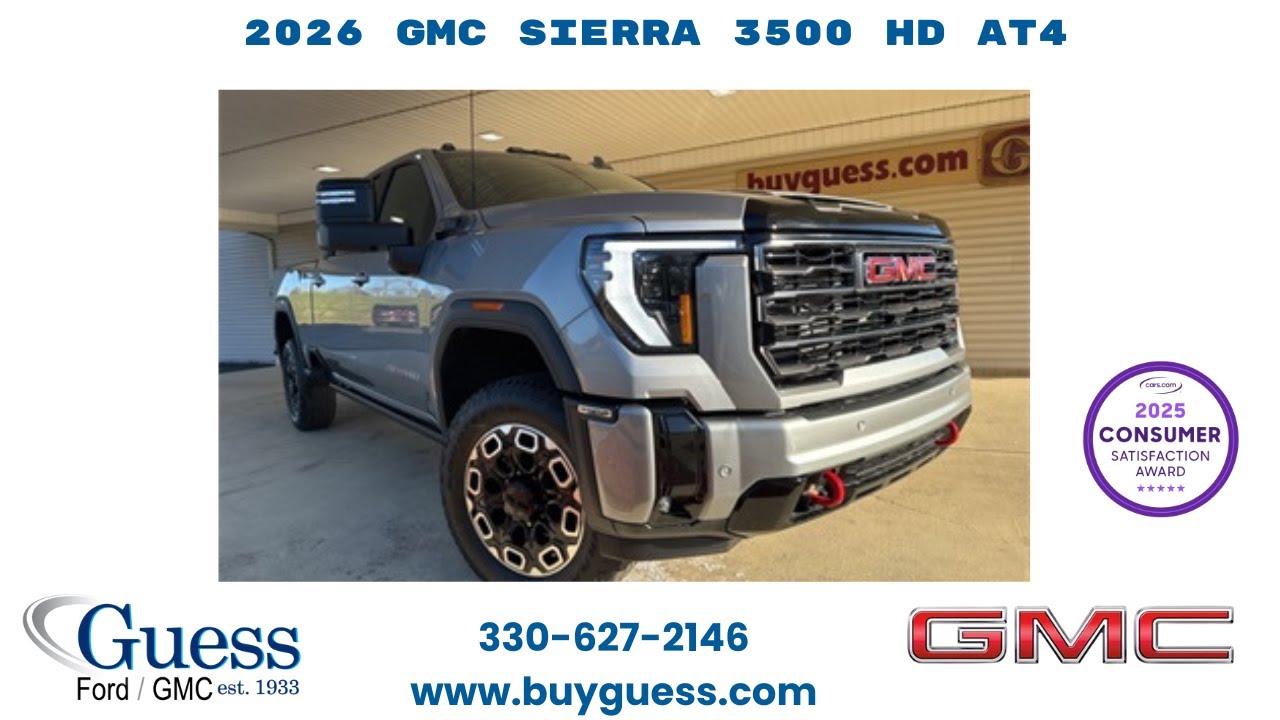2026 GMC Sierra 3500 HD AT4 - YouTube