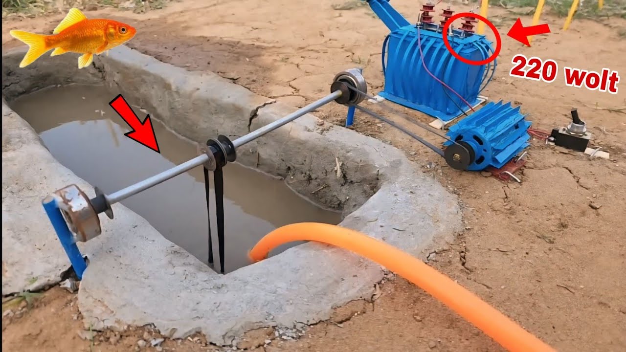 How to make a mini water pump 220 wolt transformer | Science Project ...
