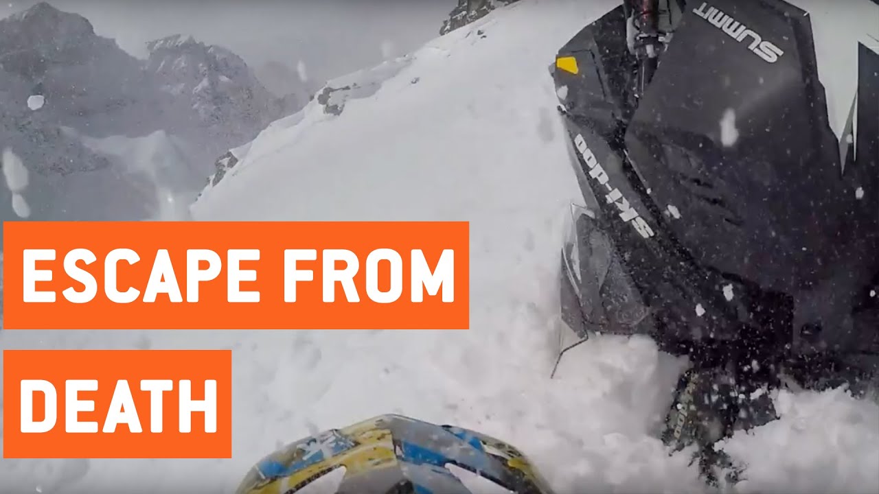 Snowmobiler Survives Big Avalanche | Snowed In - YouTube