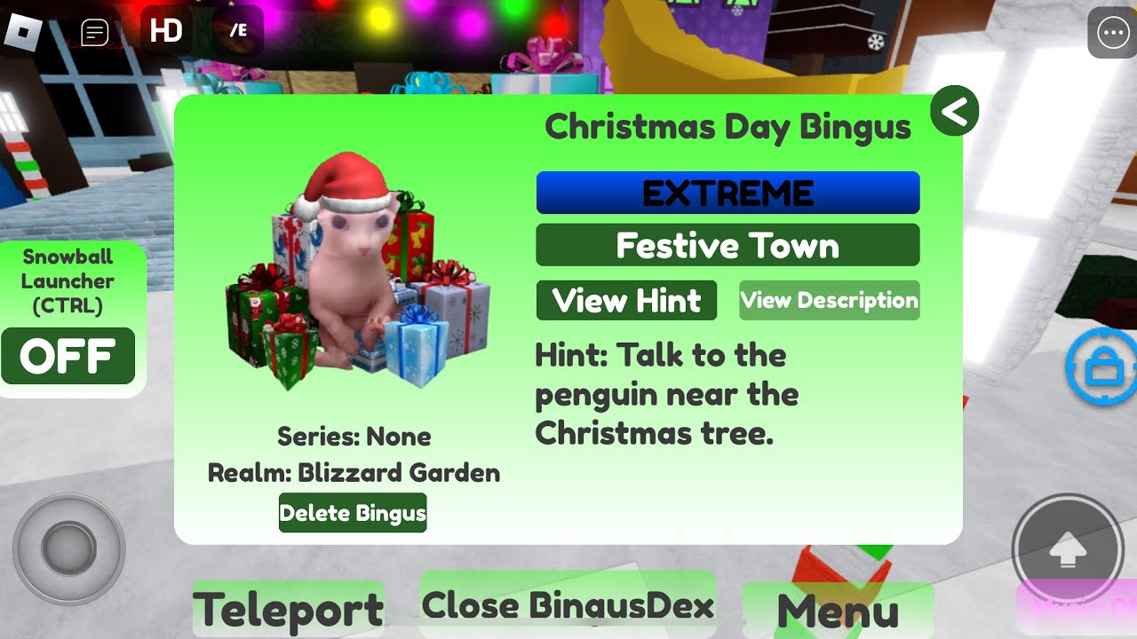 How To Get (NEW) Christmas Day Bingus - Roblox Find The Binguses - YouTube