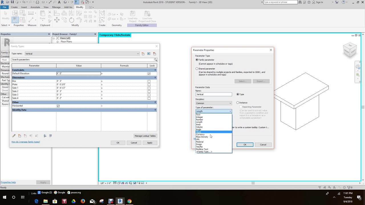 Revit Family Receptacle pt2 - YouTube