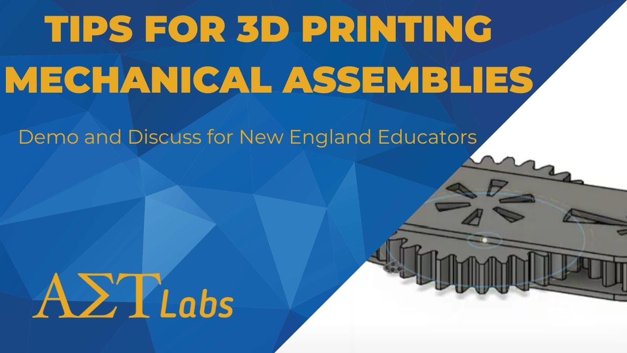 Tips for 3D Printing Mechanical Assemblies - YouTube