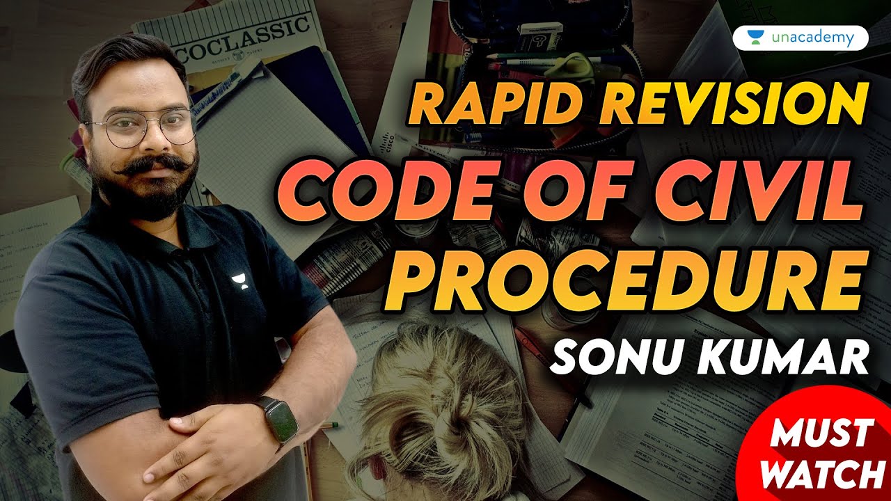 Code of Civil Procedure | Judiciary Exam Preparation | Rapid Revision | Sonu Kumar - YouTube
