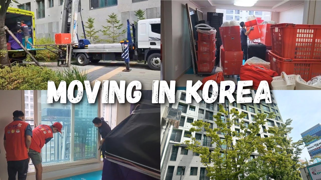 MOVING DAY 🚚📦🇰🇷 Moving in South Korea 반포장 이사 - YouTube
