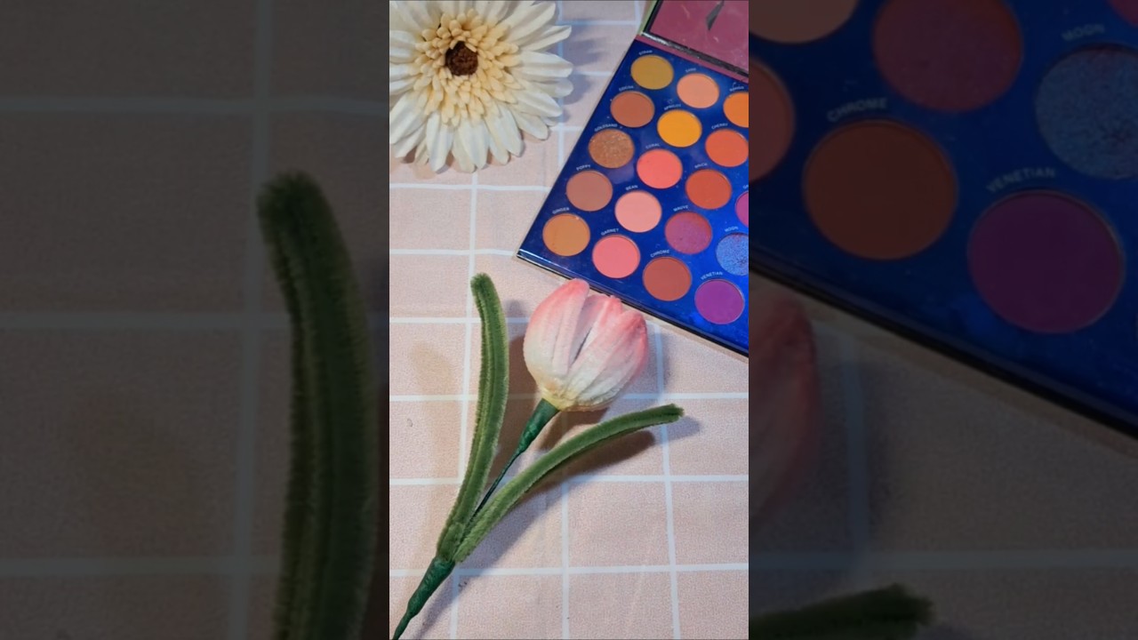 Tutorial for making tulips | Tutorial bunga Tulip | Pipe Cleaner flower ...