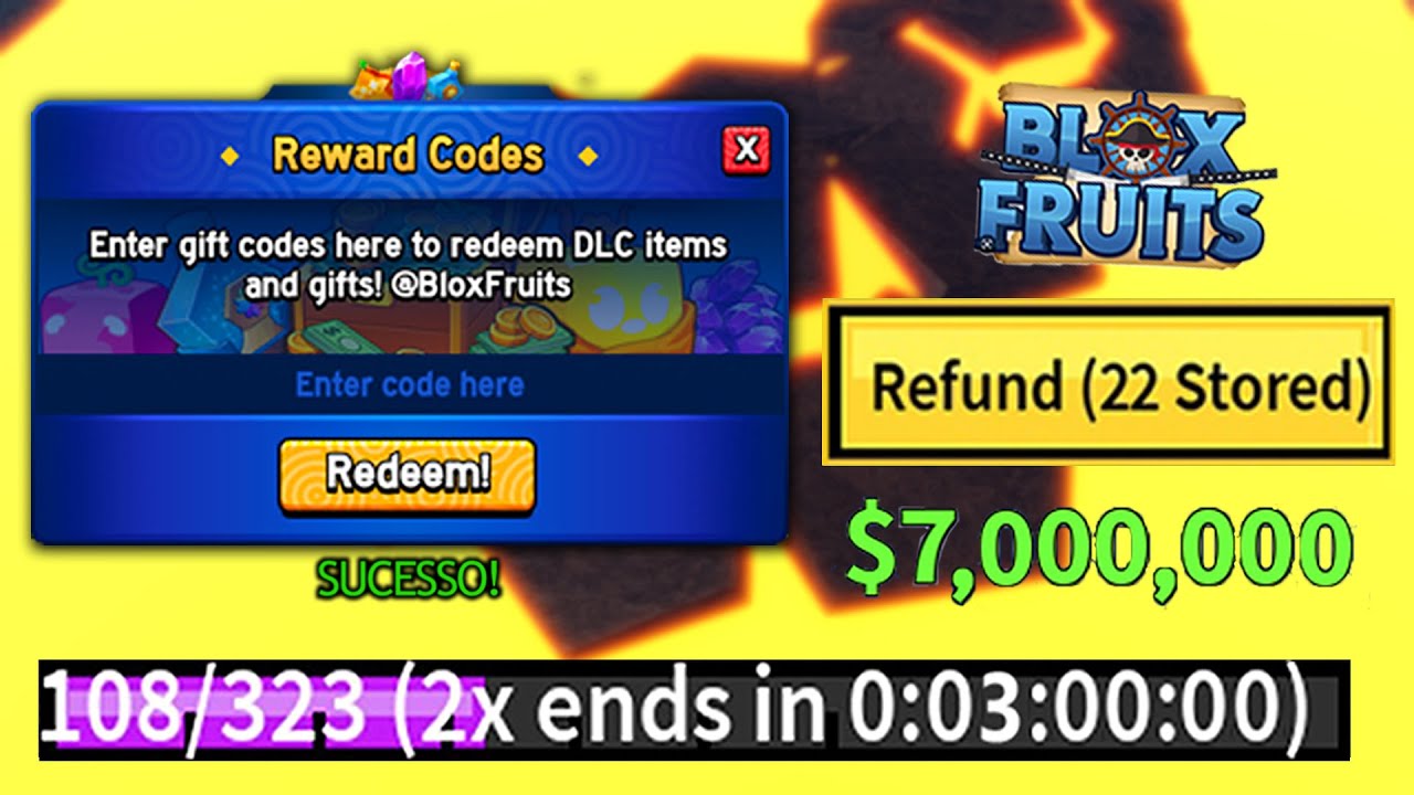 NOVO CÓDIGO T-rex +29 CÓDIGOS DE 2X XP BELI E RESET NO BLOX FRUITS 2024 ...