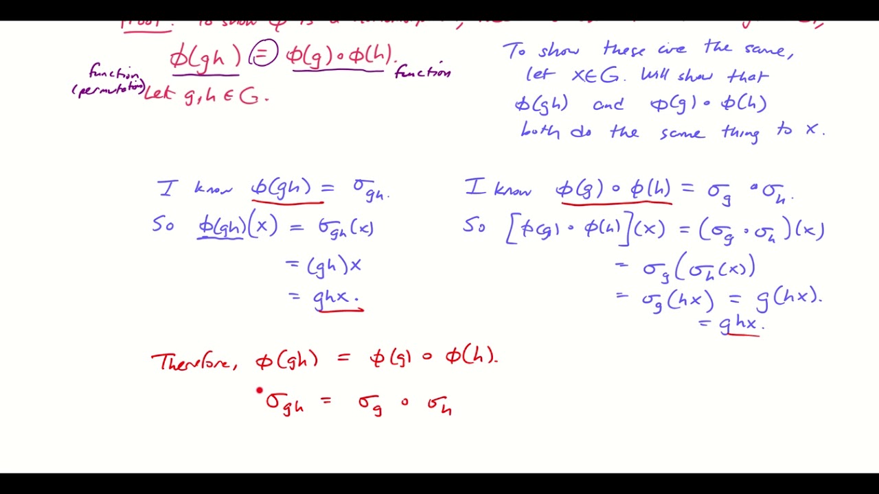 VLOG The Left Regular Representation of a Group II - YouTube