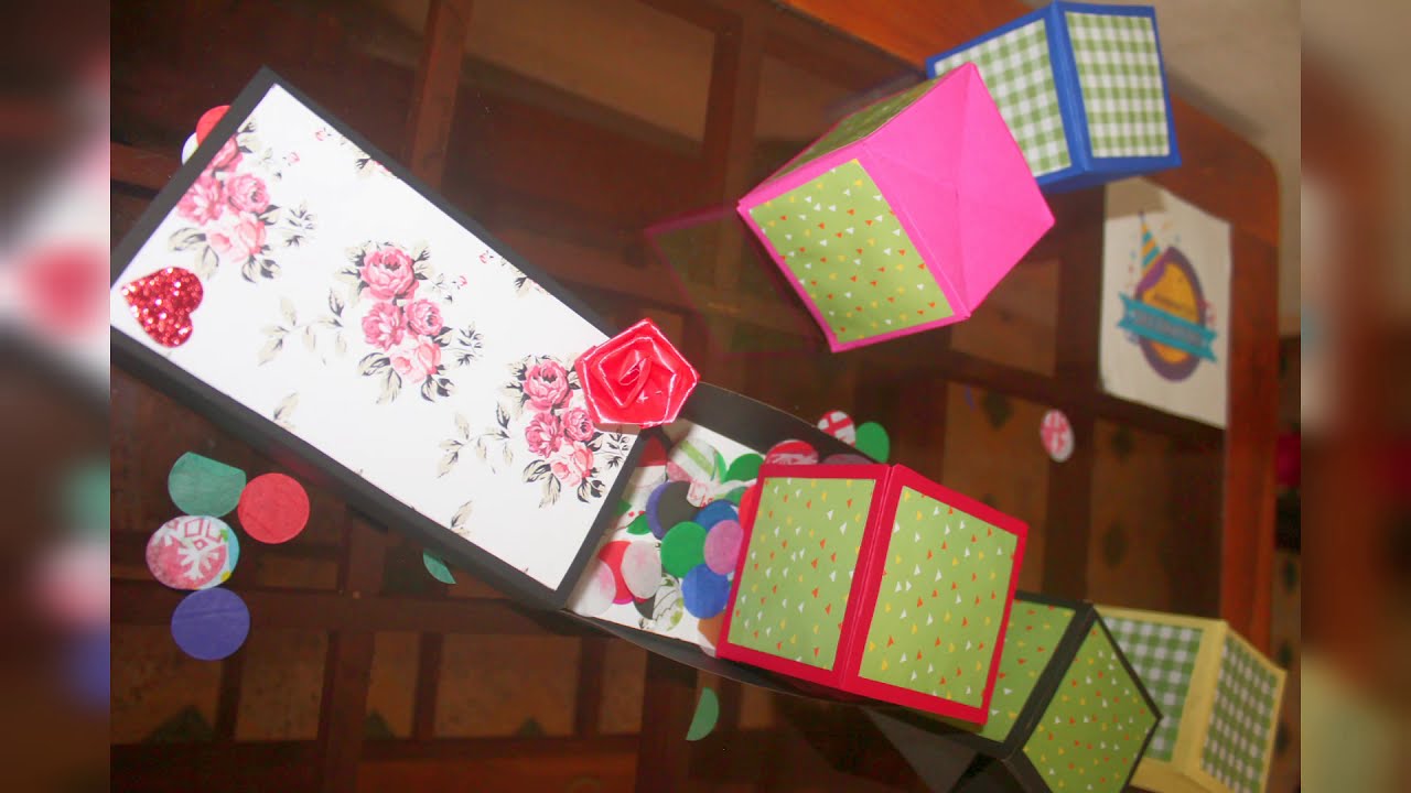 Pop Up Cubes Card Tutorial. 💥🌹 - YouTube