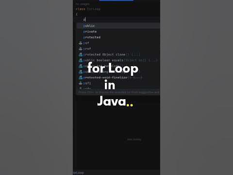 for Loop in Java #forloop #loopsinjava #java #coding - YouTube