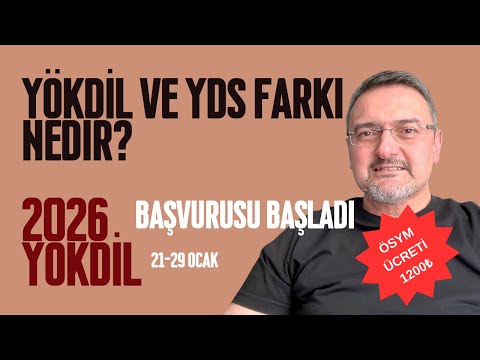 2026 YÖKDİL 1200₺!  ÖSYM BAŞVURUSU BAŞLADI. YDS VE YÖKDİL SINVLARININ FARKI NEDİR?