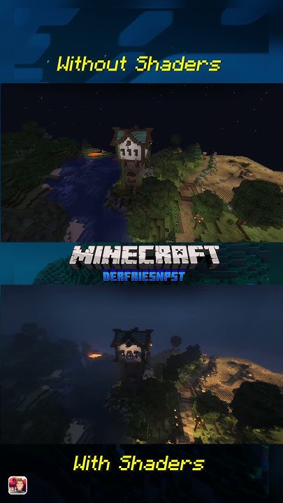 Minecraft - With & Without Shader - Best Shader - YouTube