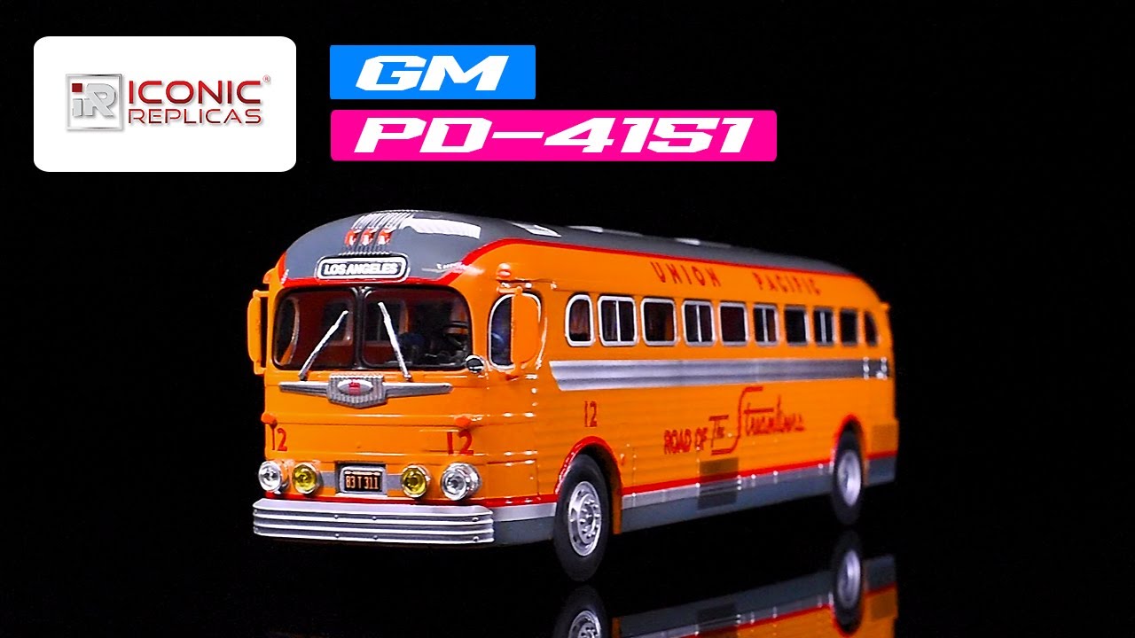 1948 GM PD-4151 Silversides Coach Bus "Road of the Steamliners" 1/43 ...