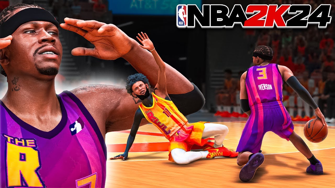 ALLEN IVERSON is UNGUARDABLE in NBA 2K24 - YouTube