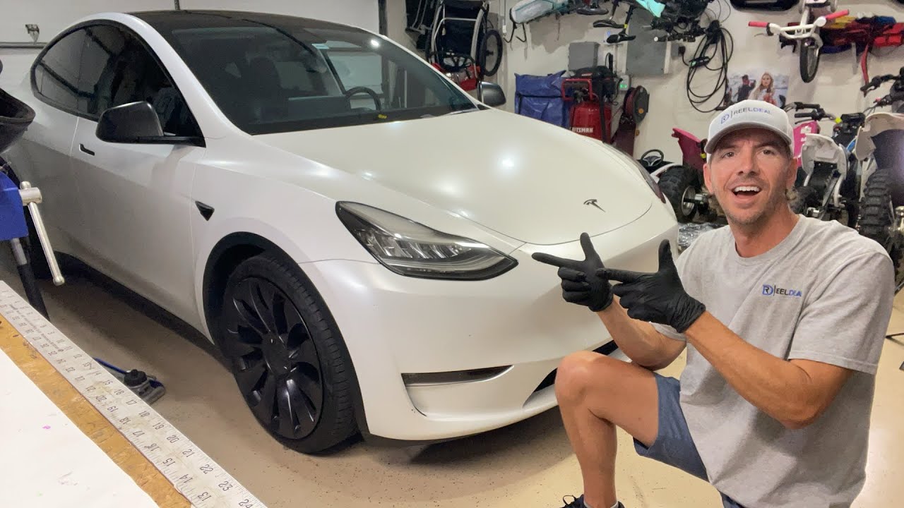 Live Tesla Model Y headlight replacement - YouTube