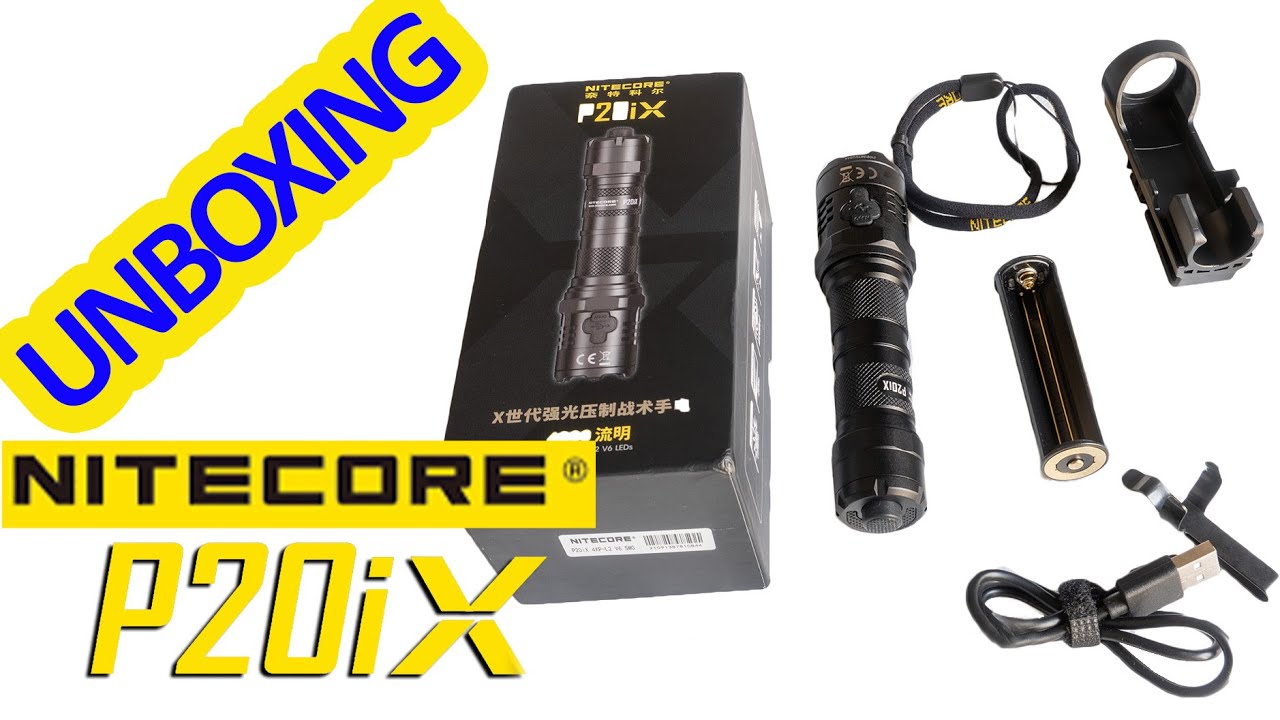 Nitecore P20iX Flashlight Unboxing - YouTube