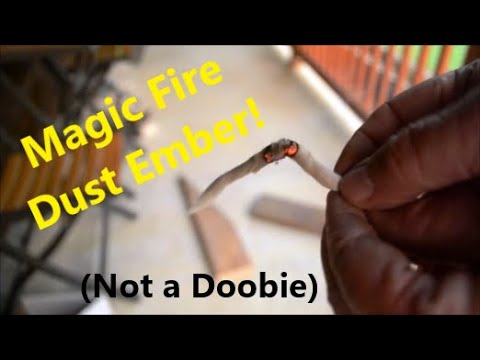 Magic Fire Dust! The Fire Roll! EASIEST Cotton Ball Fire Starter Ever ...
