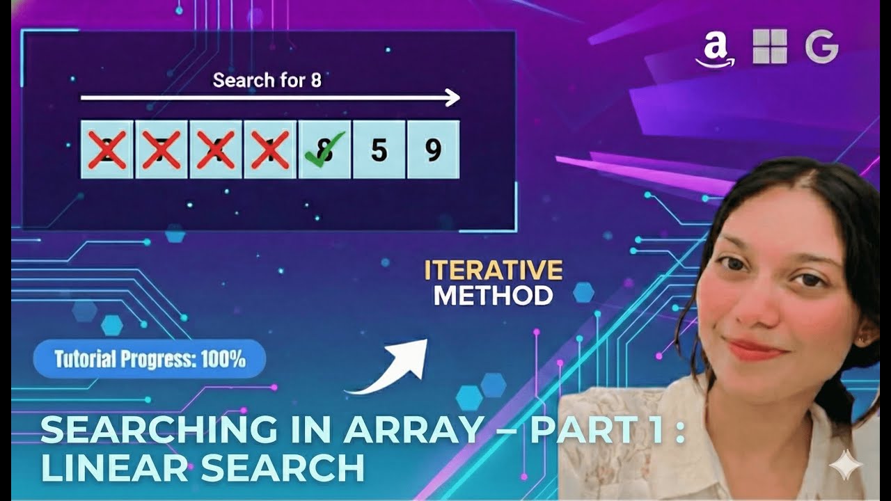 Searching in Arrays - Part 1 | Linear Search - YouTube