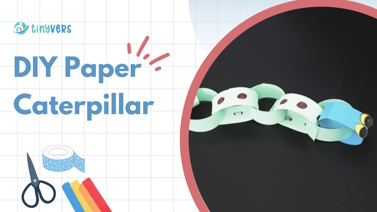 How to Easily Craft a DIY Paper Chain Caterpillar - YouTube
