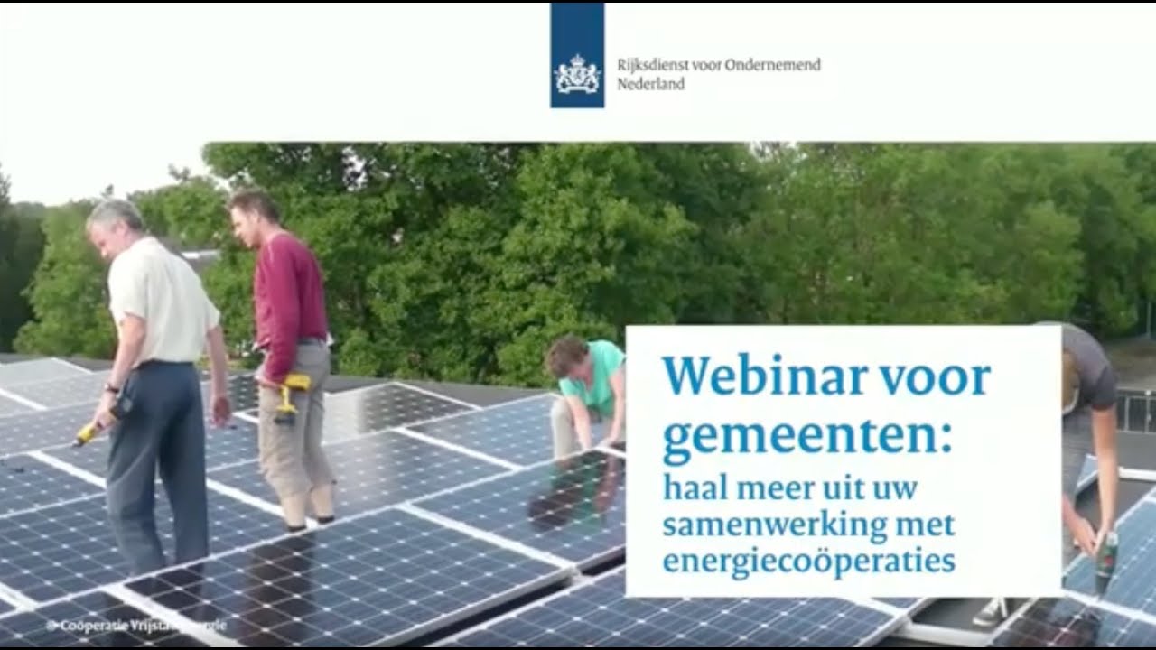 Haal meer uit uw samenwerking met energiecoöperaties | Webinar voor gemeenten - YouTube
