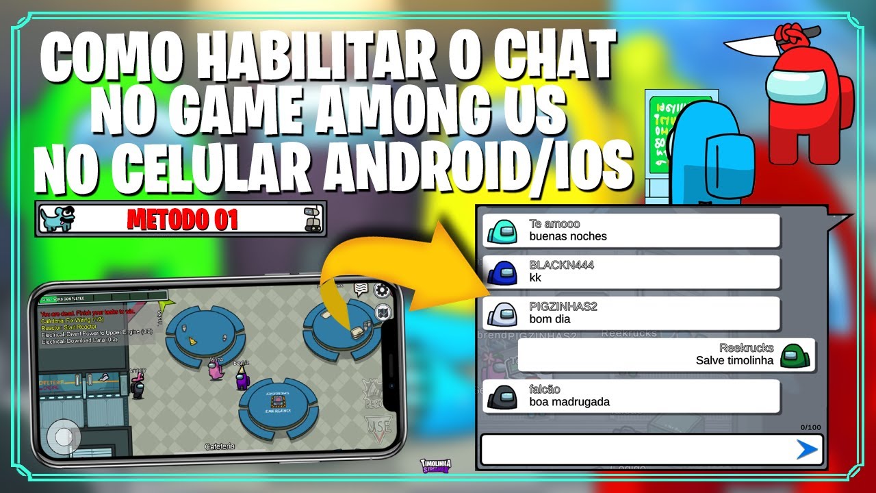 COMO HABILITAR O CHAT DO AMONG US NO ANDROID/IOS - ATUALIZAÇÃO AIRSHIP ...